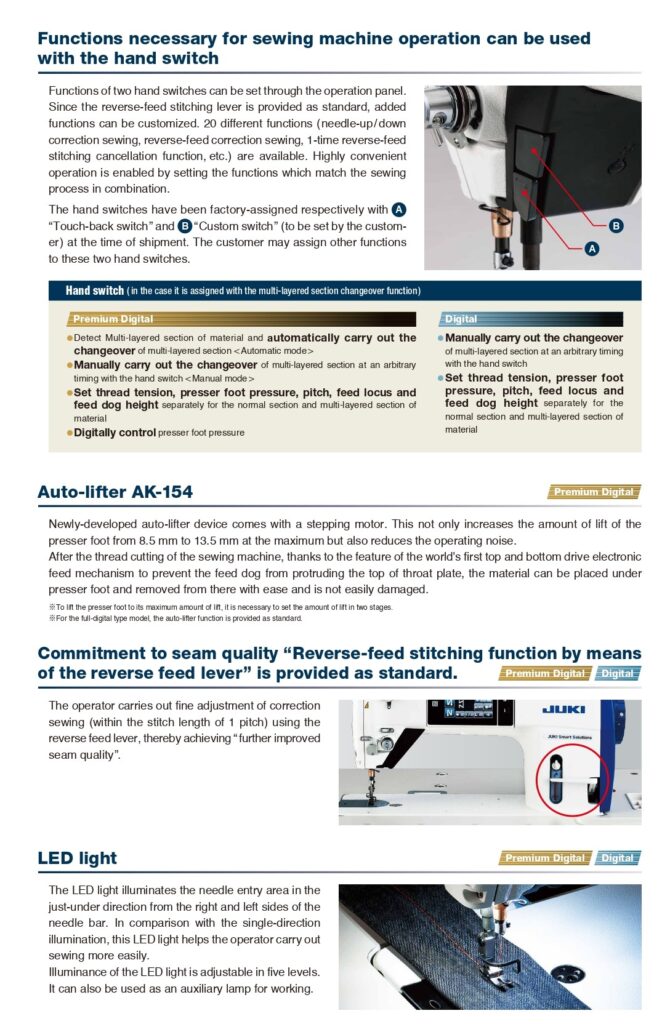 JUKI DDL-9000-CS Computerized high-speed, Lockstitch Sewing Machine ...